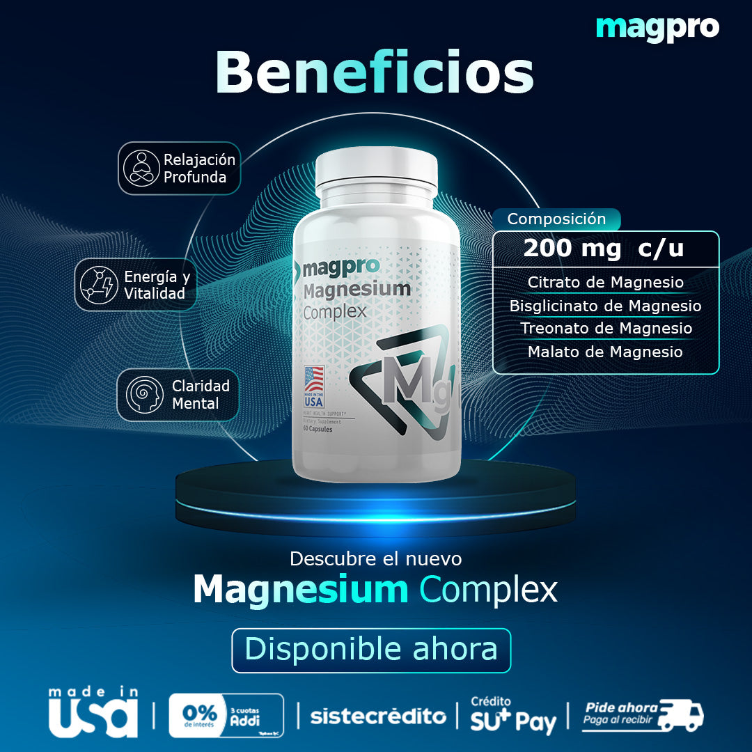 Magnesio Complex Colombia | Soporte completo